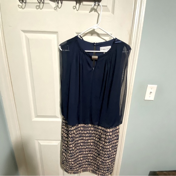 Chelsea Suite | Dresses | Chelsea Suite Navy Blouson Dress Bottom Is ...